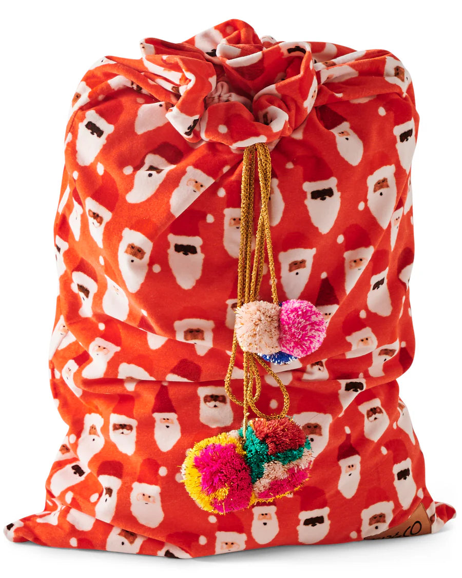 New Kip & Co | HoHoHo Red Velvet Santa Sack – Hey Little